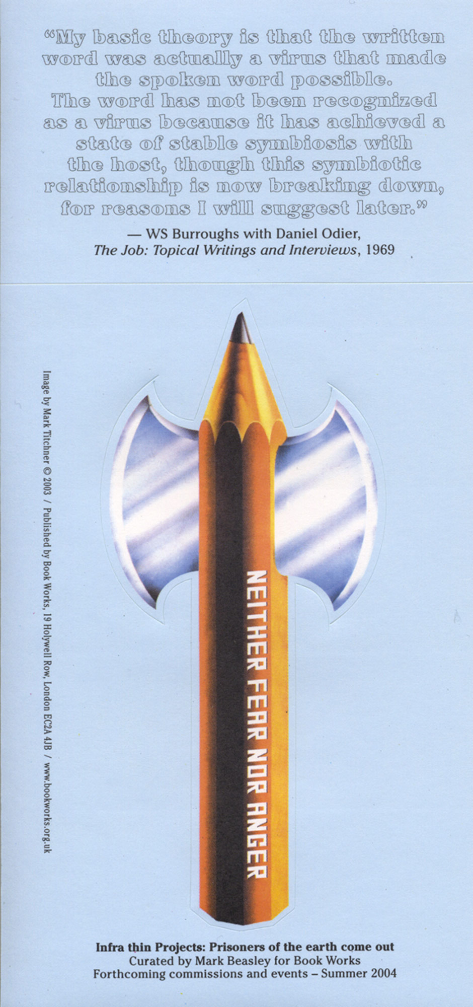 Leaflets from Infra Thin Projects | Book Works